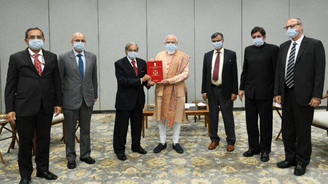 Chairman and Members of 15 Finance Commission Presented Copy Of Its ...
