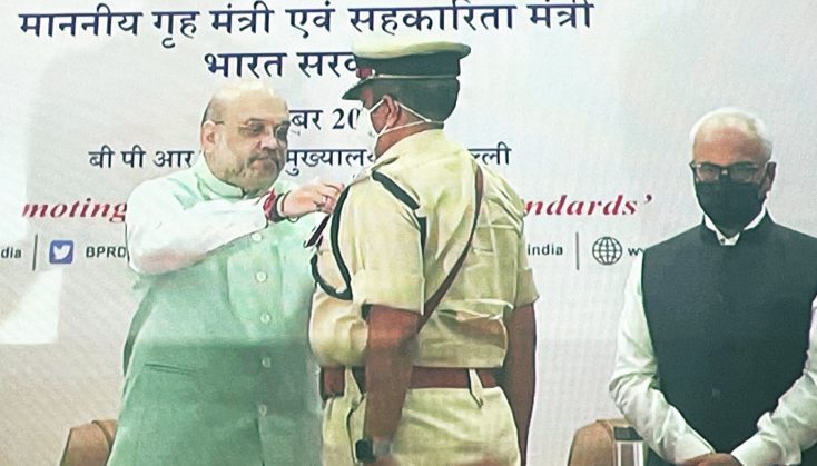 CAPT Director Bhopal Pawan Srivastava Gets Home Minister’s Medal