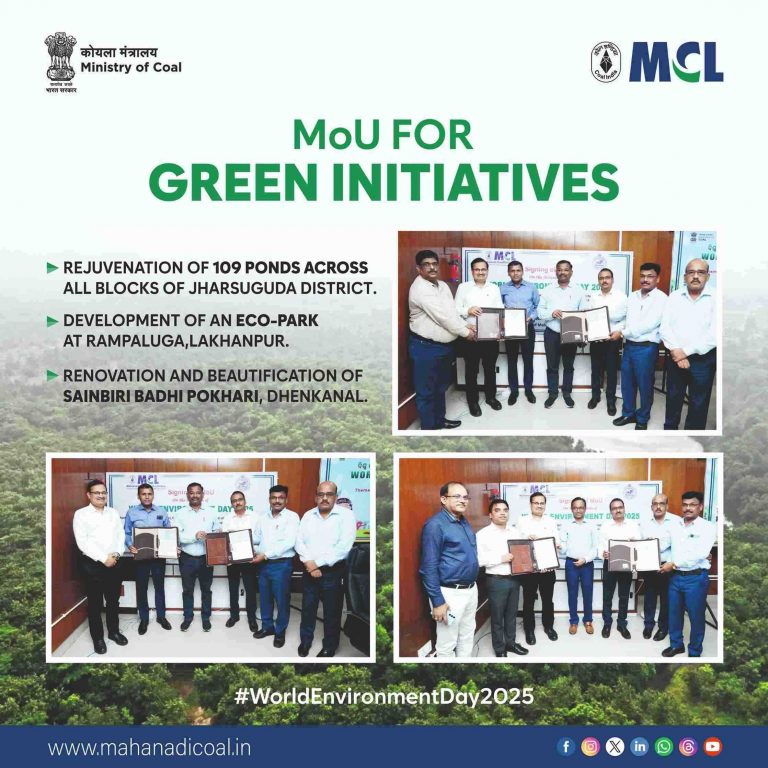 Mahanadi Coalfields (MCL) Signs Rs 18 Cr MoUs for Eco Projects in ...